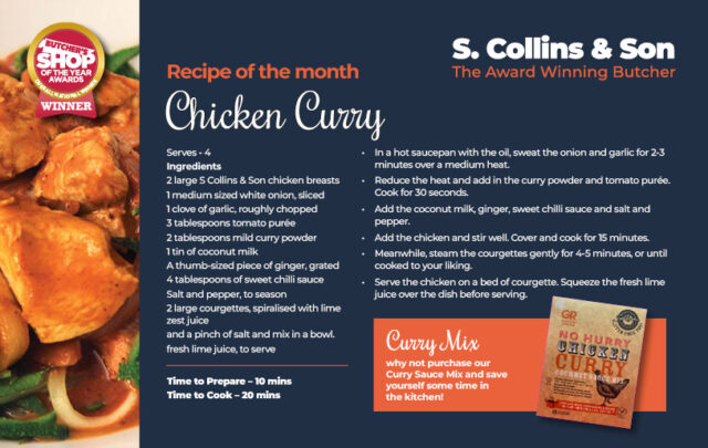 Recipe of the Month - January - S. Collins & Son - The Award Winning ...